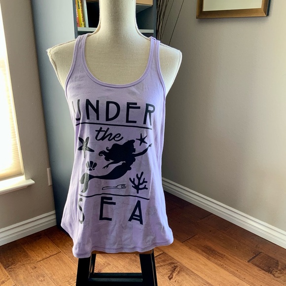 Disney | Tops | Reversible Racer Back Tshirt Little Mermaid | Poshmark